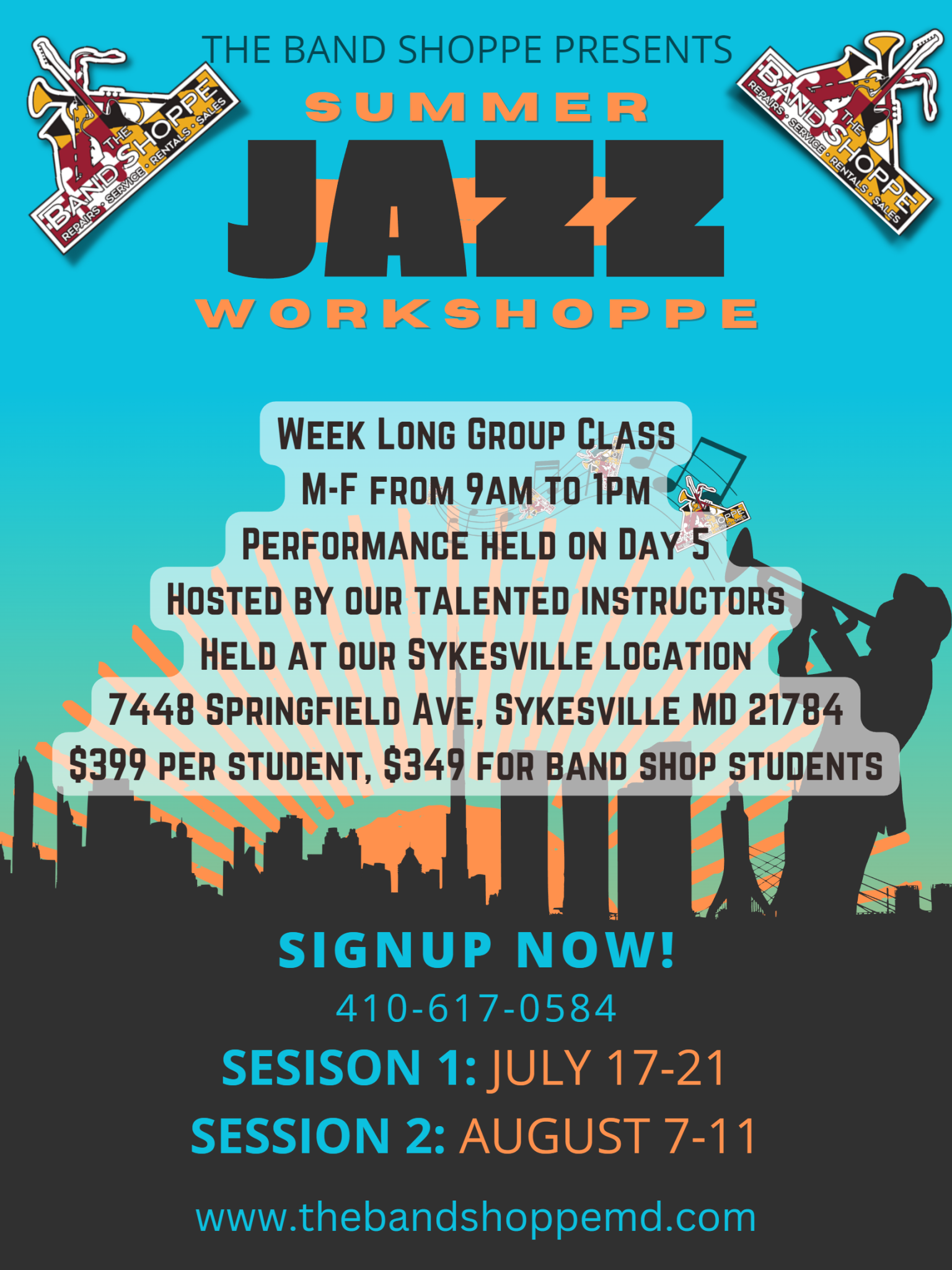 The Band Shoppe, LLC 410-617-0584 – WE WORK HARD, SO YOUR INSTRUMENTS ...